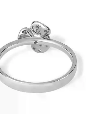 LEO PIZZO 18k White Gold Diamond Flora Ring - Silver