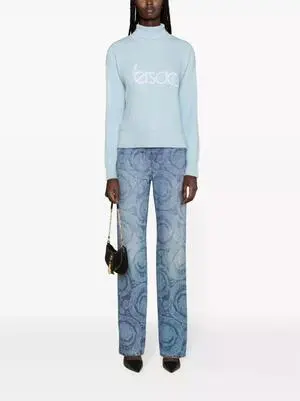 Versace Barocco Straight-leg Jeans