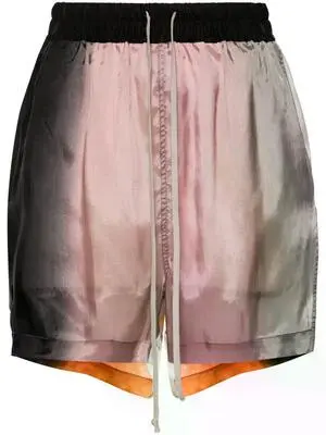 Rick Owens Gradient-effect Wide-leg Shorts