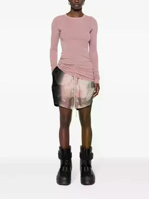 Rick Owens Gradient-effect Wide-leg Shorts