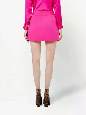 AMI Paris Belted Midi Skirt