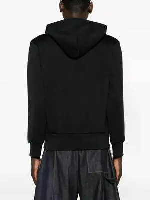 Play Comme Des Garcon Heart-print Pullover Hoodie - Black