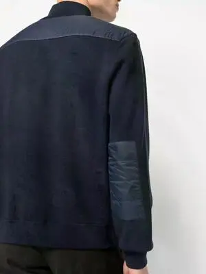 Ralph Lauren Purple Label Zip-front Padded-panel Sweater
