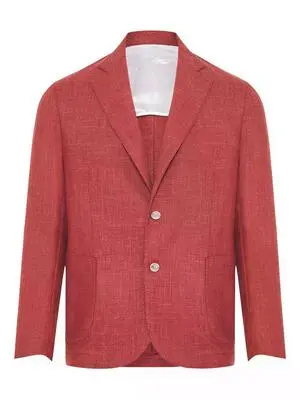 BARBA NAPOLI Single-breasted Blazer - Red