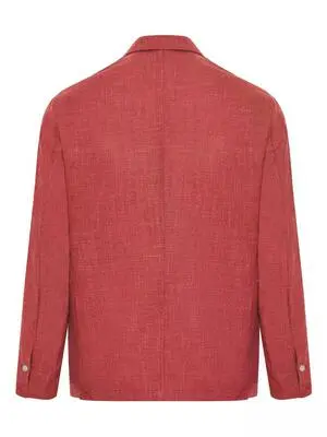 BARBA NAPOLI Single-breasted Blazer - Red