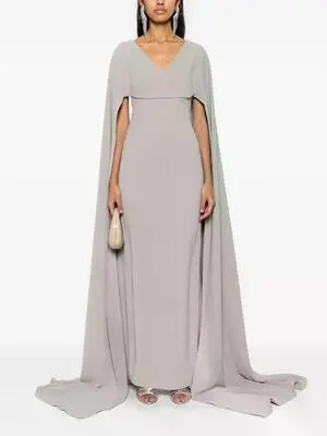 Solace London Morgan Maxi Dress - Grey