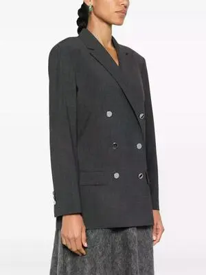 Theory Double-breasted Blazer - Grey