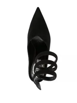 Rene Caovilla 75mm Suede Pumps