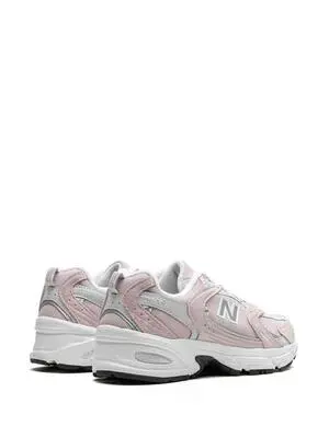 NEW BALANCE 530 Lace-up Suede And Mesh Sneakers - Pink