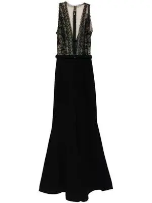SAIID KOBEISY Lace Jumpsuit - Black