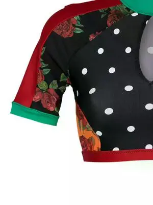 AMIR SLAMA Patchwork-design Bikini Set