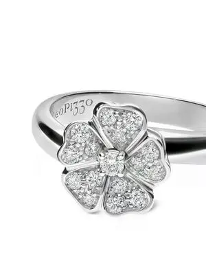 LEO PIZZO 18kt White Gold Flora Diamond Ring