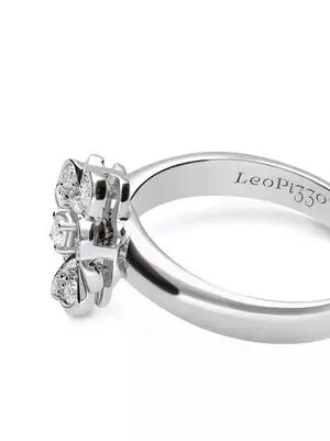 LEO PIZZO 18kt White Gold Flora Diamond Ring