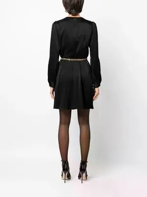 Michael Kors Belted Satin Minidress