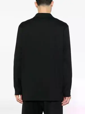 Y3 Graphic-logo Long-sleeves Polo Shirt