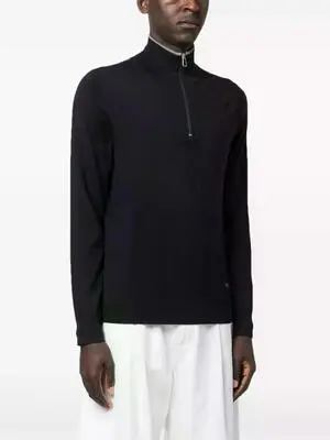 Paul Smith Zipped Long-sleeved Shirt - Blue