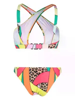 Philipp Plein Crossover-strap Bikini Set