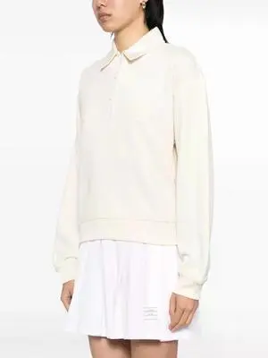 Lacoste Polo Collar Sweatshirt - Neutrals