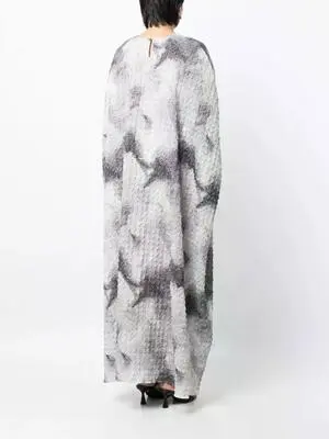 BAMBAH Jacquard Kaftan Dress - Grey