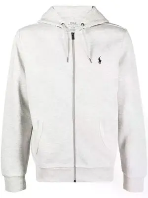 Polo Ralph Lauren Pony Logo Zip-up Hoodie - Grey