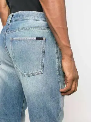 Saint Laurent Mid-rise Straight-leg Jeans