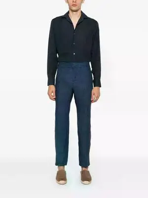 Zegna Linen Straight-leg Trousers