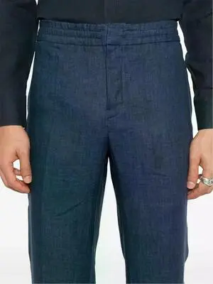 Zegna Linen Straight-leg Trousers