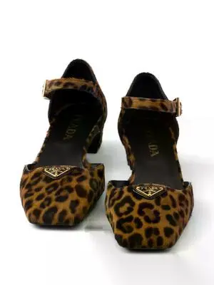 Prada 35mm Leopard-print Pumps - Brown