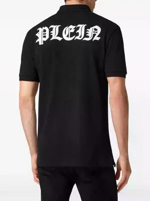Philipp Plein Gothic Plein Cotton Polo Shirt