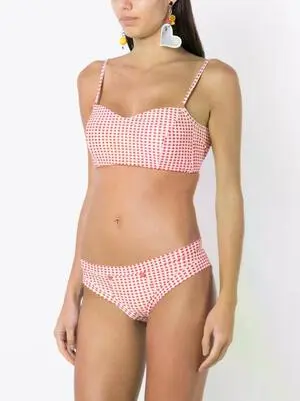 AMIR SLAMA Check-print Bikini