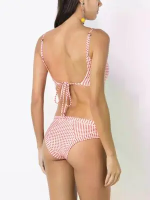 AMIR SLAMA Check-print Bikini