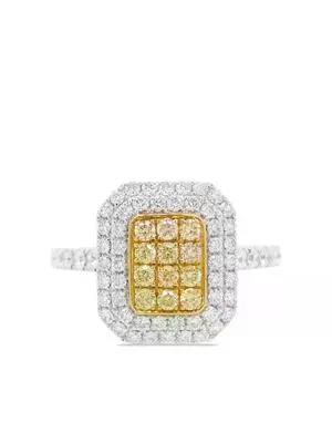 HYT JEWELRY Platinum And Diamond Cocktail Ring - Silver
