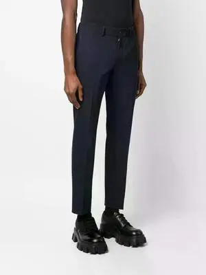 Prada Cropped Tailored Trousers - Blue