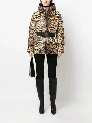 Roberto Cavalli Leopard-print Padded Jacket