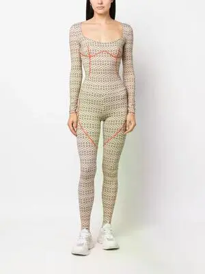 Patrizia Pepe Monogram-print Leggings