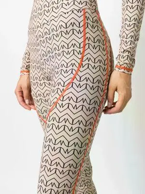 Patrizia Pepe Monogram-print Leggings