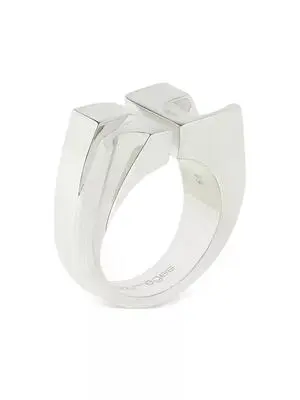 COURREGES Ac Signet Ring - Silver