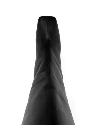 Dolce & Gabbana Jackie 60mm Logo-plaque Leather Boots