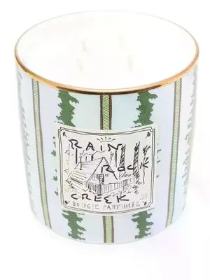 GINORI 1735 Rain Rock Creek Four-wick Candle - Blue