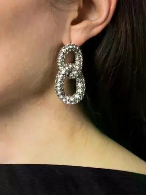 Isabel Marant Étoile Funky Ring Crystal-embellished Earrings