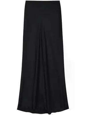 ANINE BING Flared Silk Maxi Skirt