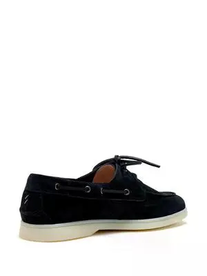 FORSA Suede Boat Shoes - Blue