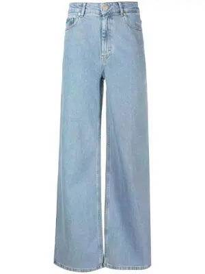 GESTUZ Mid-rise Wide-leg Jeans