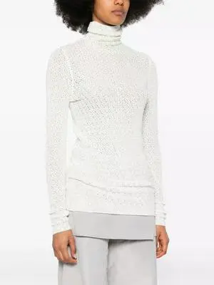 TOTEME High-neck Crochet-knit Jumper