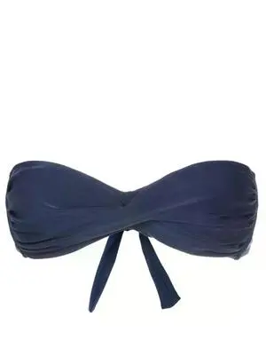 AMIR SLAMA Twist-detail Bikini Top - Blue