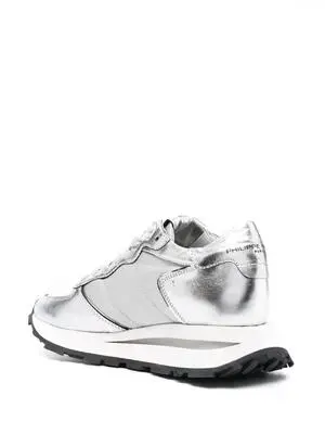 Philippe Model Leather Panelled Low-top Sneakers - Silver