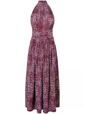 Proenza Schouler Lola Halterneck Dress - Red