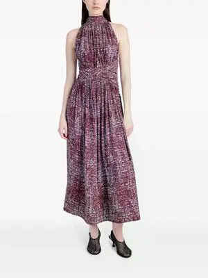 Proenza Schouler Lola Halterneck Dress - Red