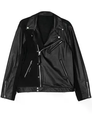 Undercover Panelled Leather Biker Jacket