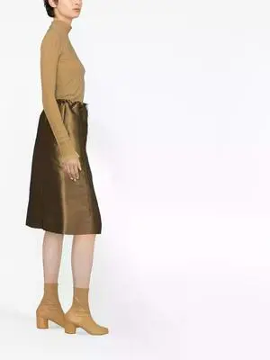 MAISON MARGIELA Moiré-effect Drawstring Skirt
